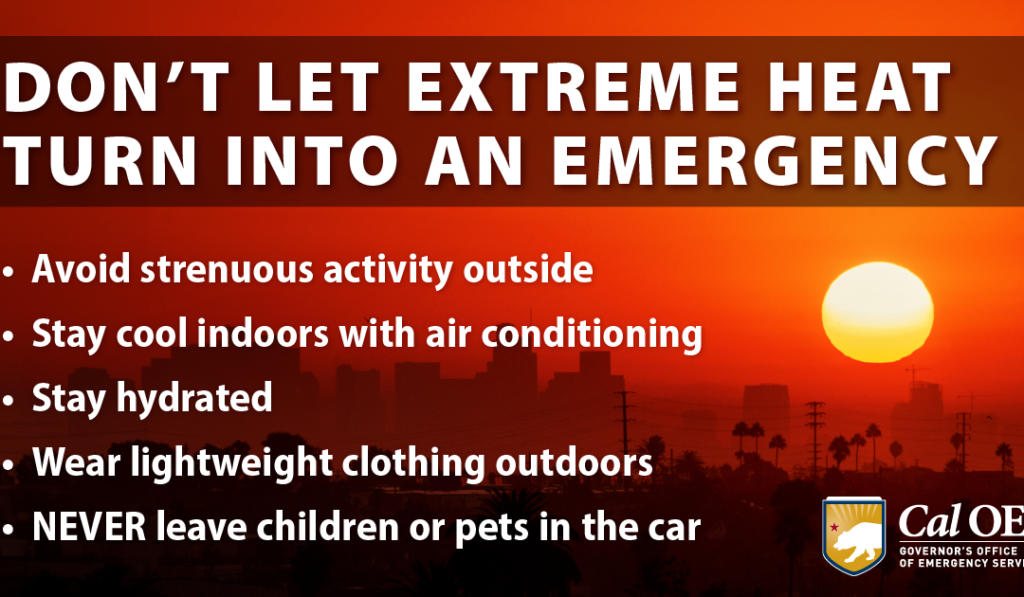 California Announces Emergency Alert for Extreme Heat this Week